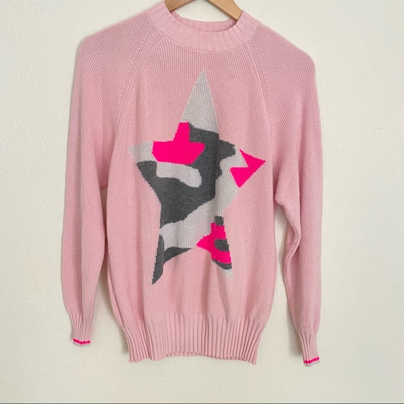 WISPR by Brodie | Sweaters | Wispr By Brodie Pink Camo Star Sweater ...